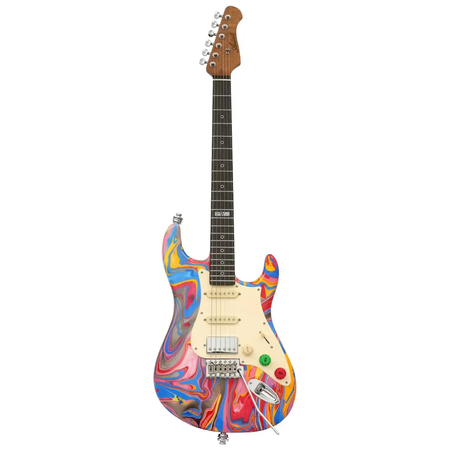 Artist SK72 15th Anniversary Rainbow Swirl Electric Guitar AS72SW
